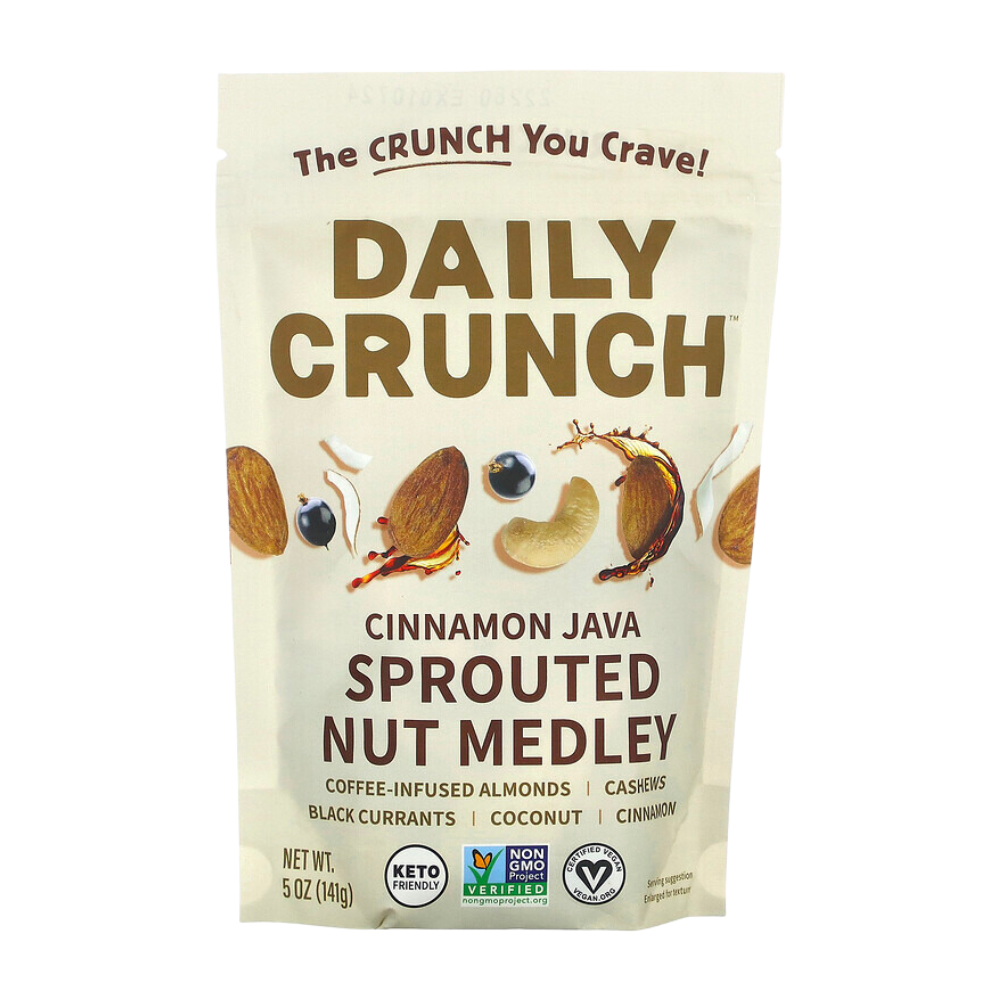 Daily Crunch, Cinnamon Java Sprouted Nuts – Basquet